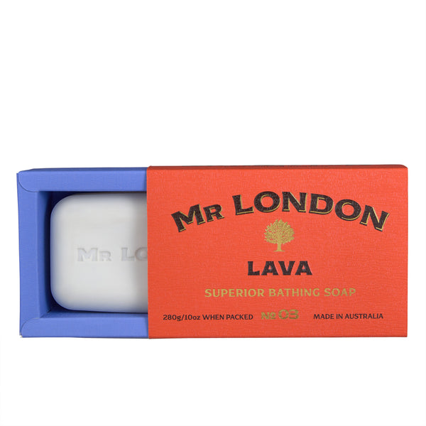 Mr London Lava Scented Soap Bar for Men – 10oz French Triple-Milled ...