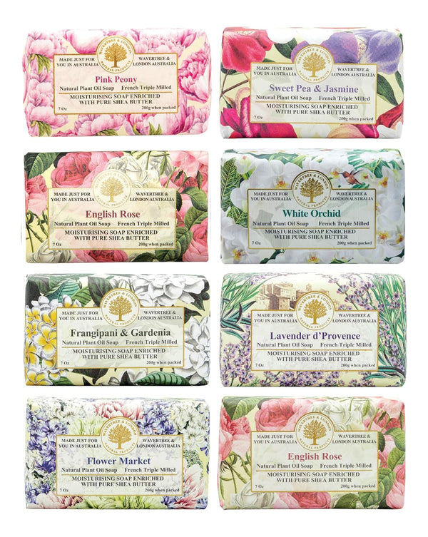 Fabulous Flowers Scented Natural Soap Bar | 7 oz Assortment of Floral ...