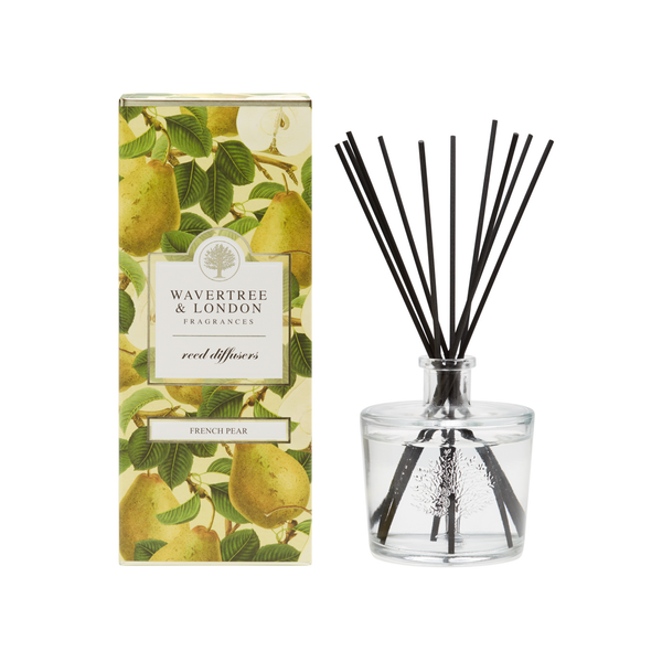 French Pear Scented Reed Diffuser – 250ml, Long-Lasting Fragrance - Wavertree & London