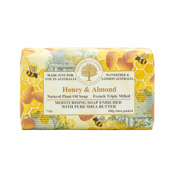 Honey & Almond Soap Bar 200g - Wavertree & London